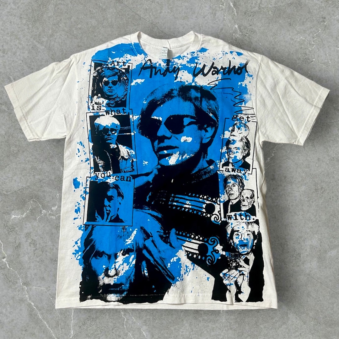 Hand-printed Pop Art Andy Warhol T-shirt Art Lover Gift Unique Vintage ...