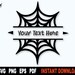 Spider Web SVG Split Monogram SVG Halloween Svg File for - Etsy