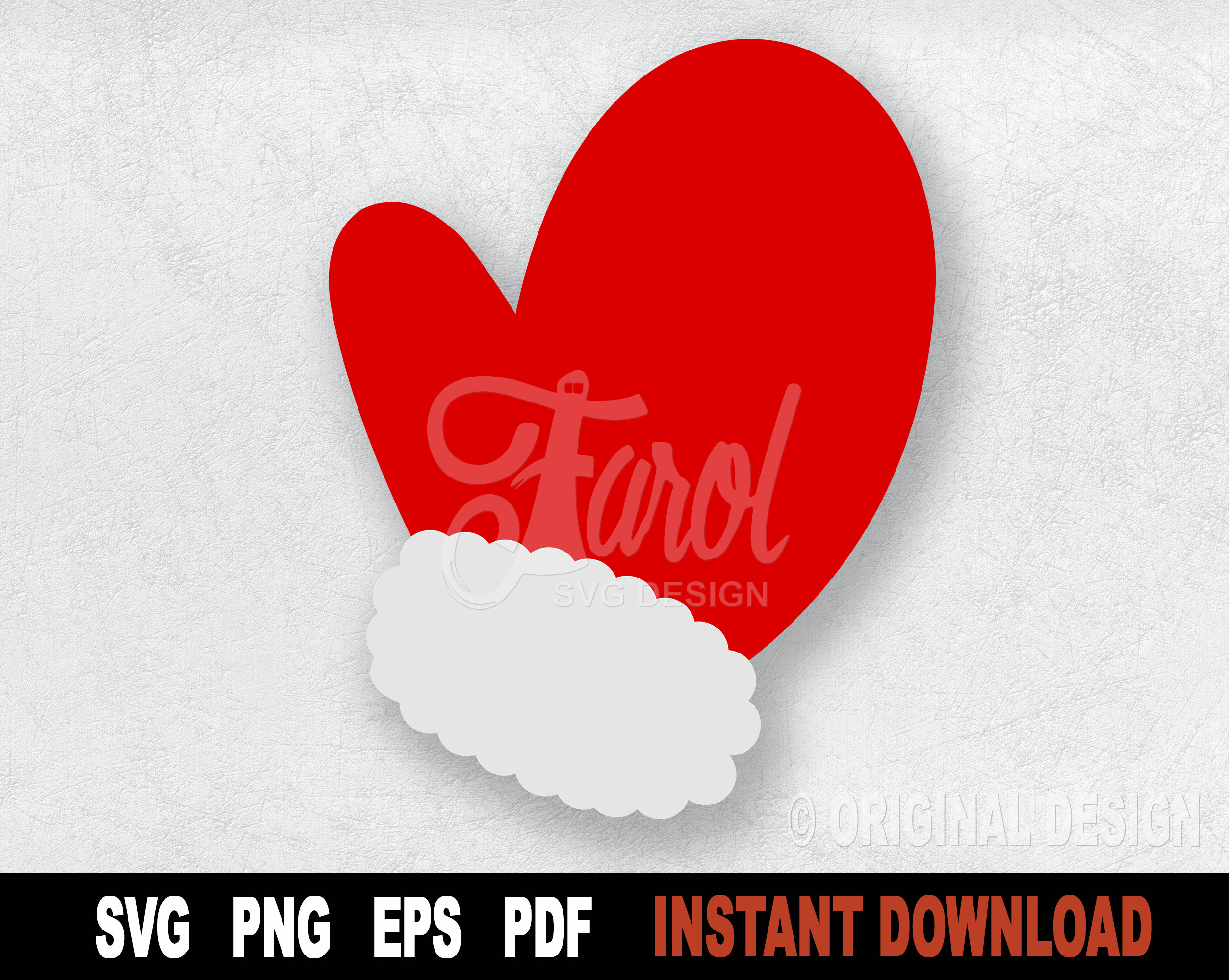 Christmas Mitten SVG Cut File: Glove Art (digital Download) - Etsy