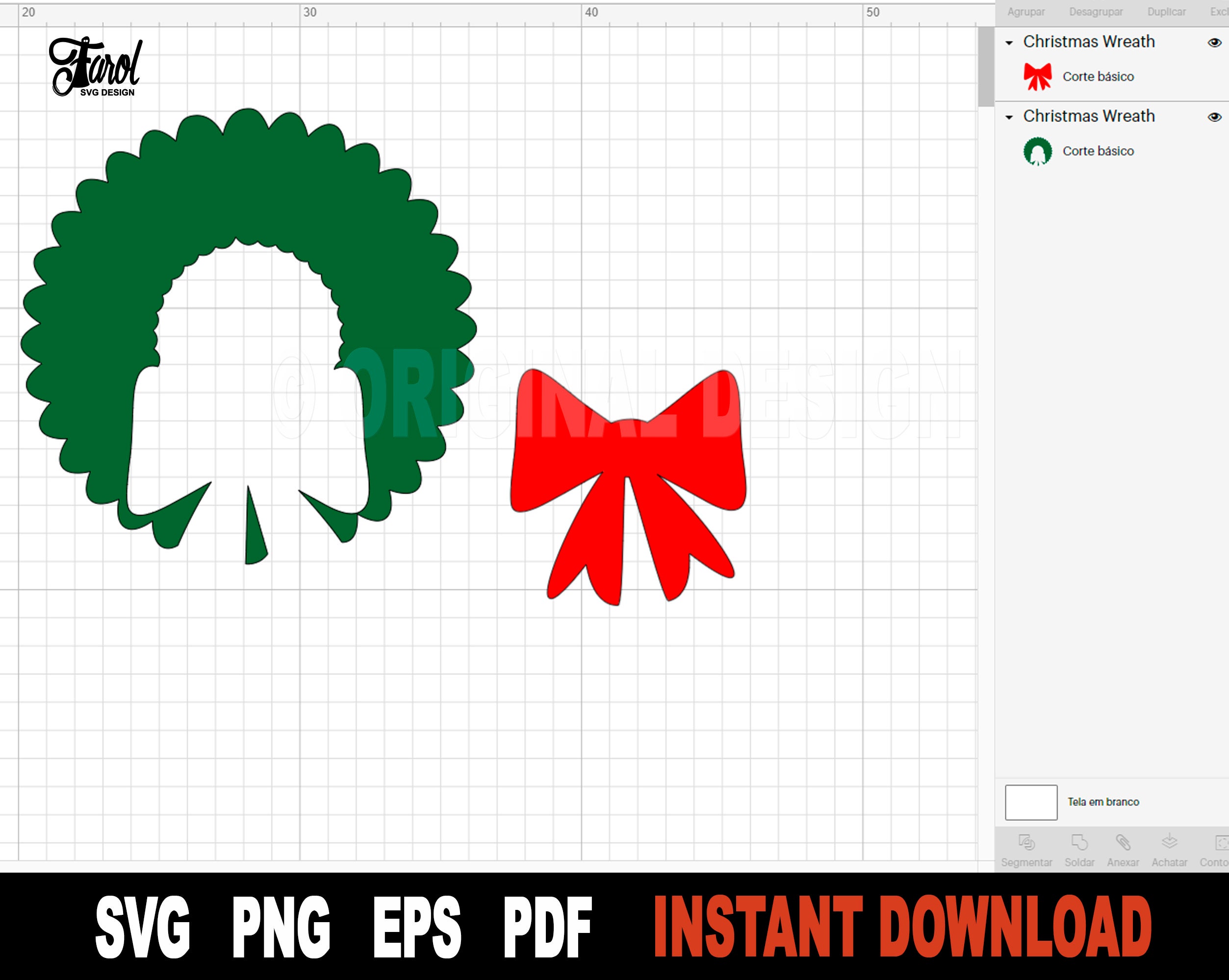 Corona de Navidad Svg Corona Svg Archivo Svg de Navidad para - Etsy México