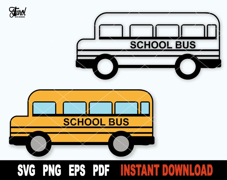 School Bus SVG Bus Cut File School SVG Files for Cricut - Etsy
