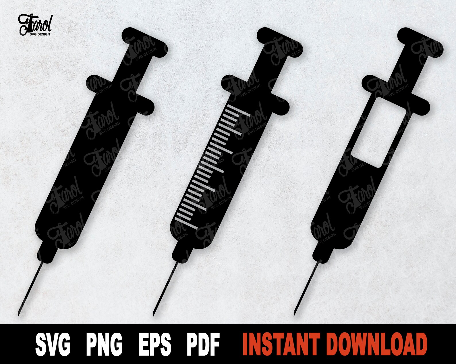 Syringe SVG Nursing Syringe Svg File for Cricut Black | Etsy