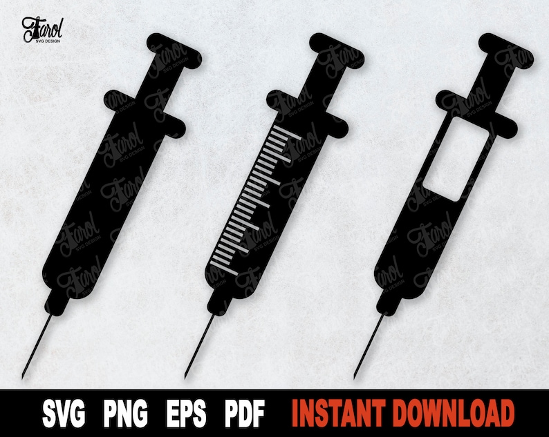 Syringe SVG Nursing Syringe Svg File for Cricut Black - Etsy Hong Kong