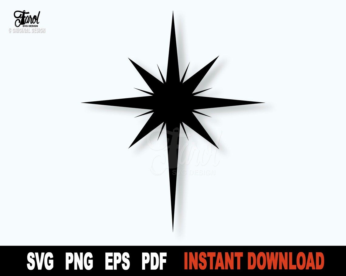Star of Bethlehem SVG: Christmas Star Clipart (digital Download) - Etsy