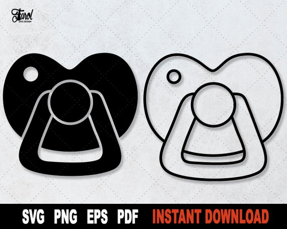 Baby Pacifier SVG Baby Boy Baby Girl SVG File for Cricut - Etsy