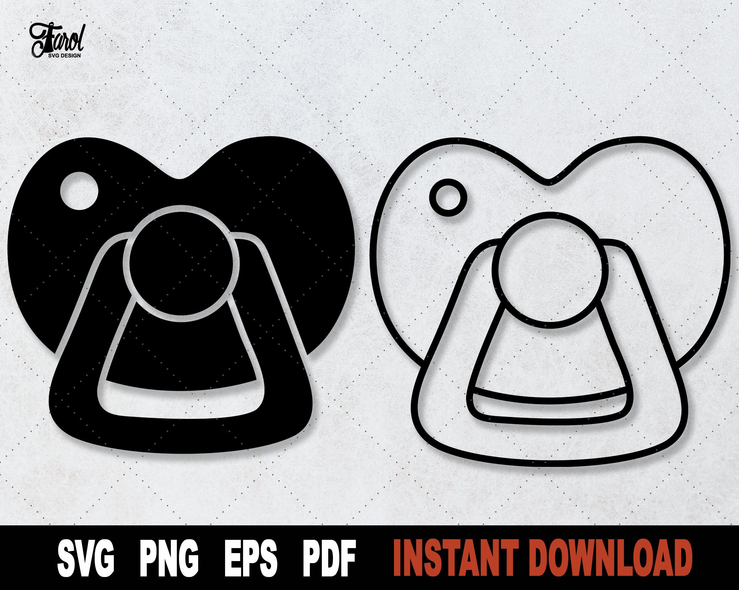 Baby Pacifier Silhouette