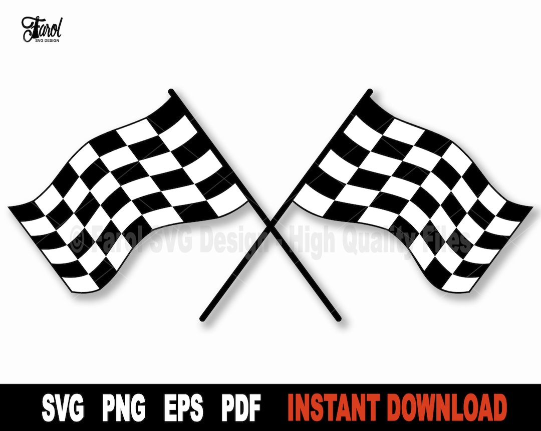 Checkered Flag Svg, Racing Flags Svg File for Cricut, Silhouette ...
