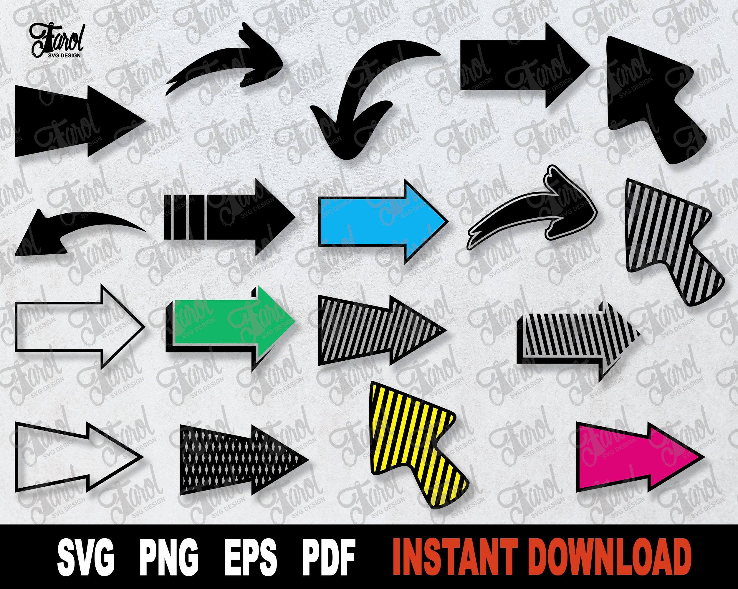 Pfeil SVG Bundle Pfeil SVG Datei für Cricut Herz | Etsy