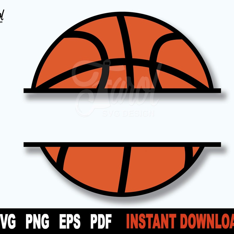 Split Basketball Svg - Etsy