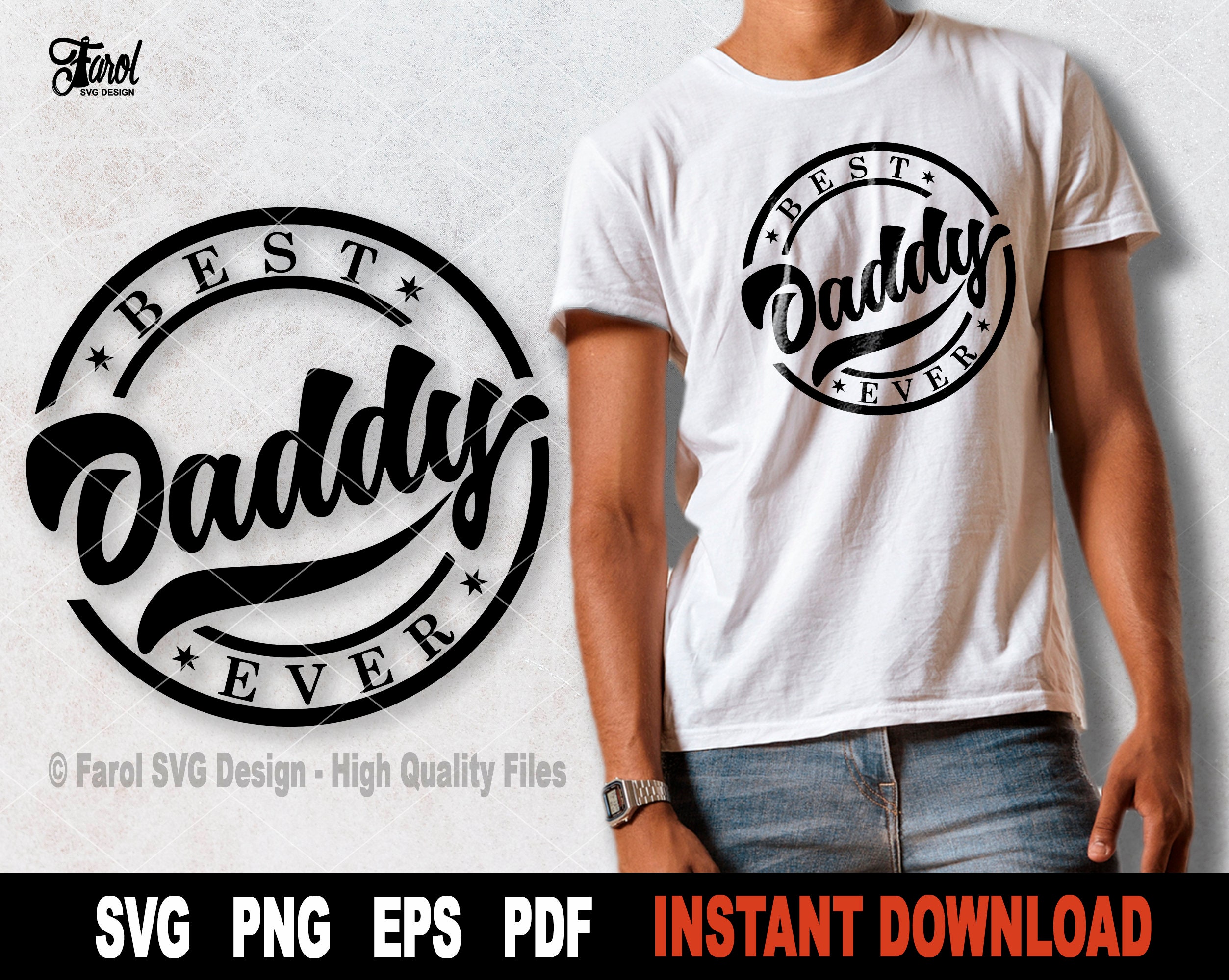Best Daddy Ever Svg Dad Svg File for Cricut Silhouette - Etsy
