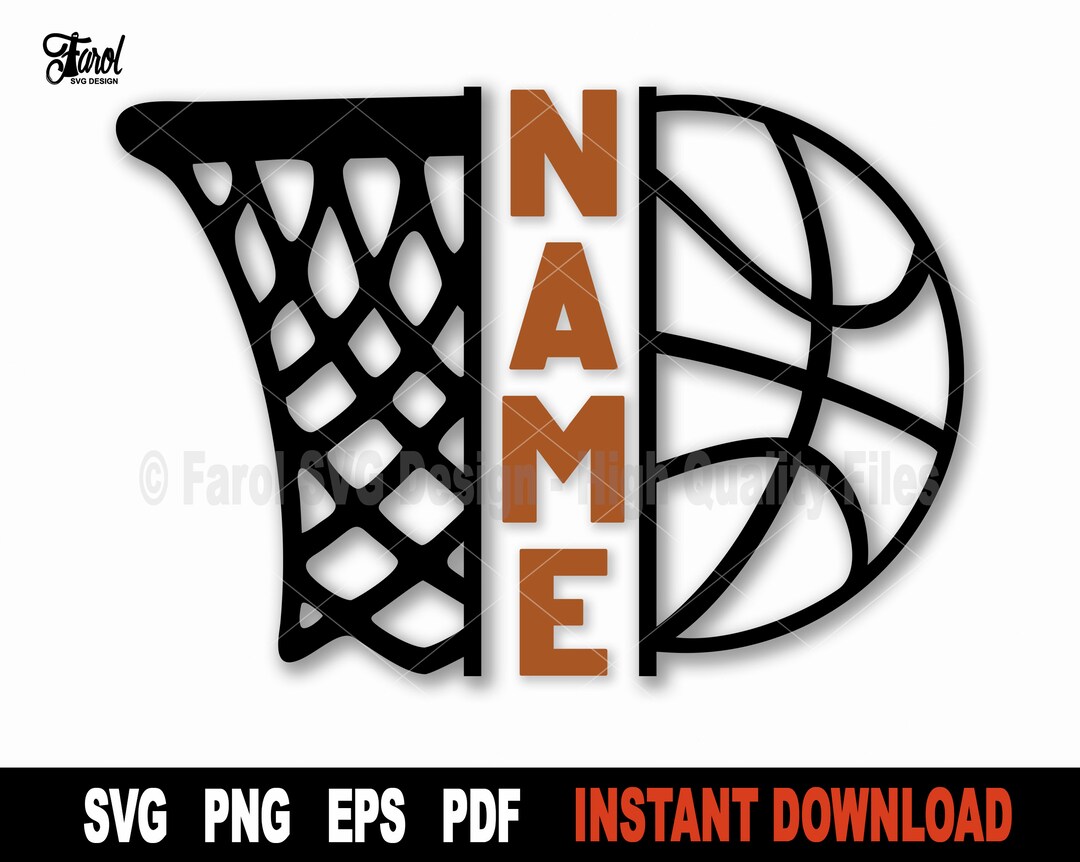 Basketball SVG, Basketball Team Name Svg File for Cricut, Silhouette ...