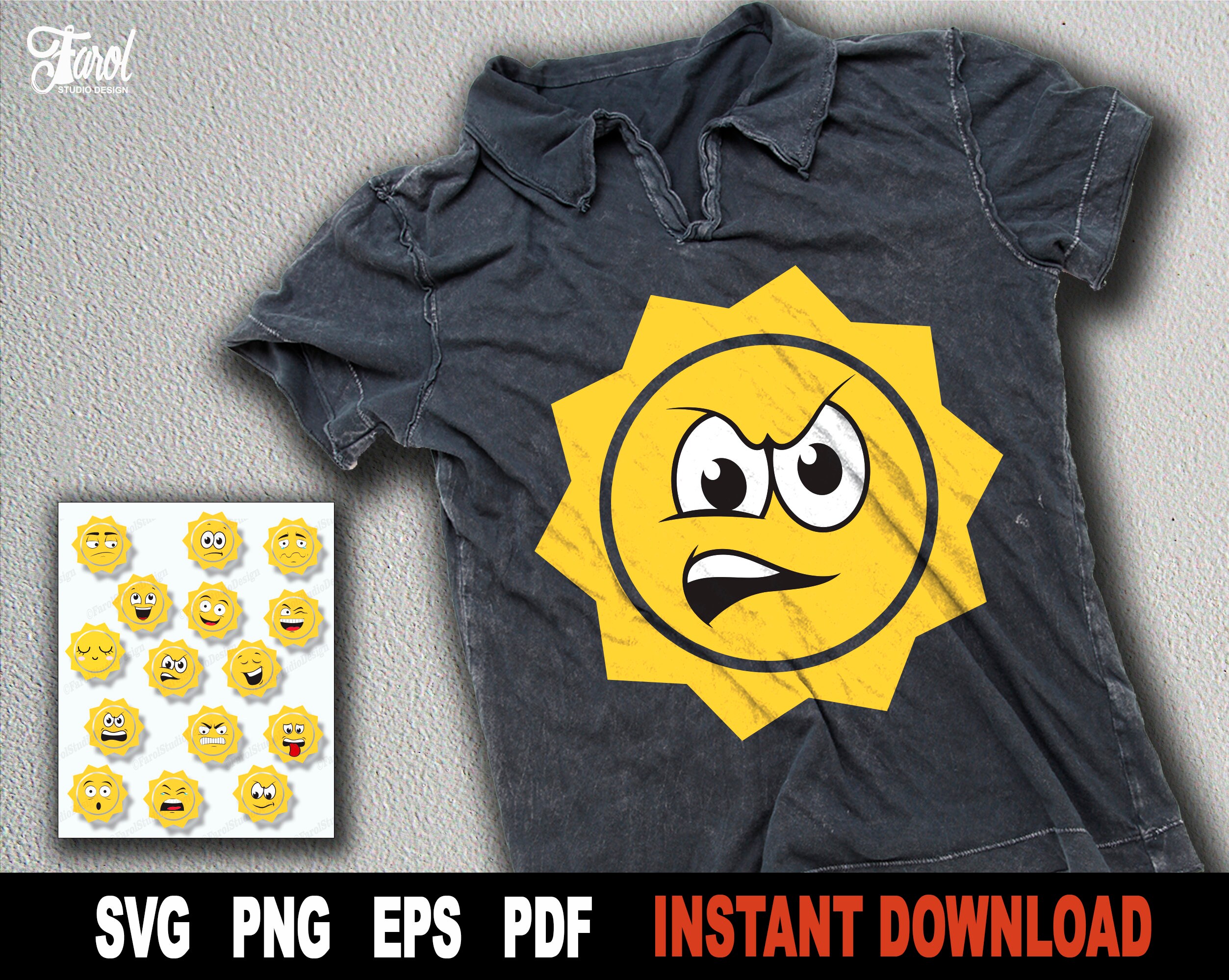 Sun Svg Bundle Sun Light Svg File for Cricut Silhouette | Etsy