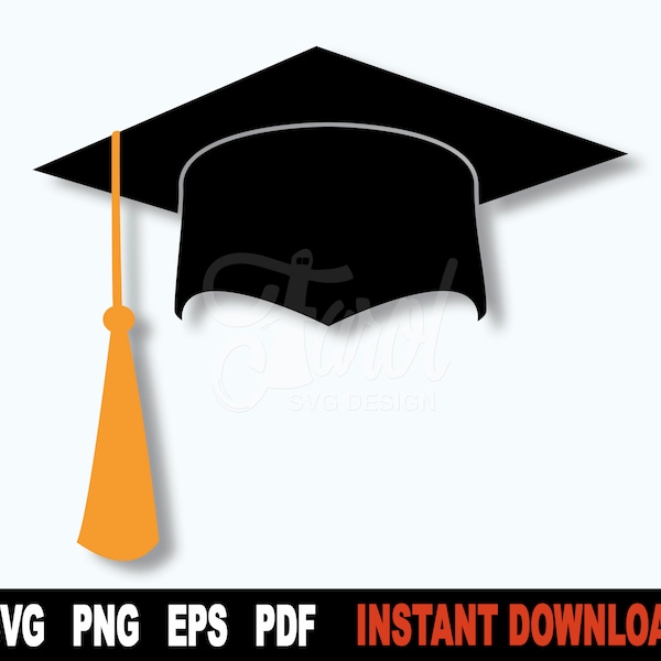 Graduation Hat Svg - Etsy