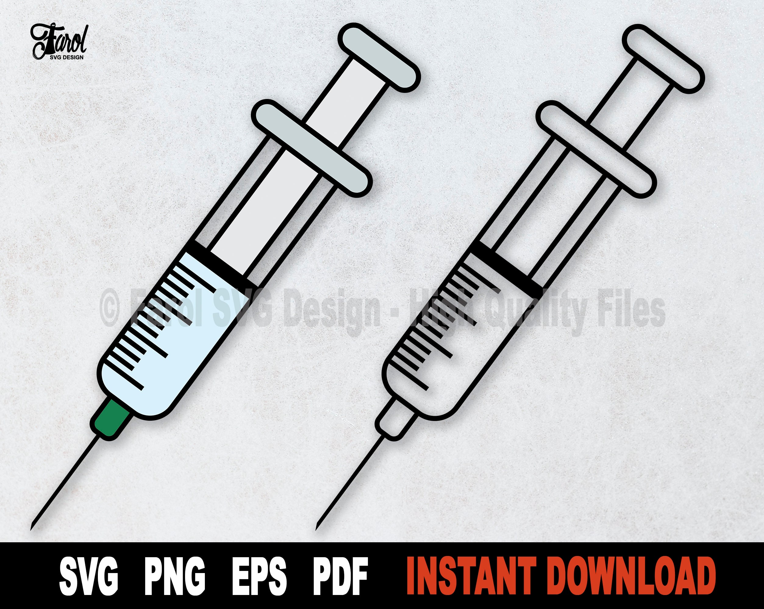 Syringe SVG Nursing Syringe Svg File for Cricut Medical | Etsy