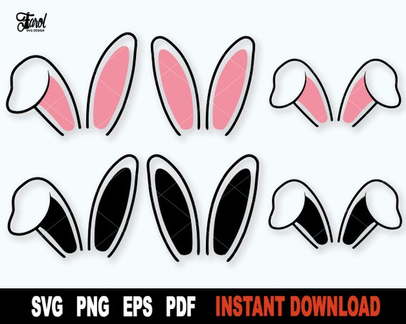 Bunny Ears SVG Bundle Bunny Ears Svg File for Cricut | Etsy