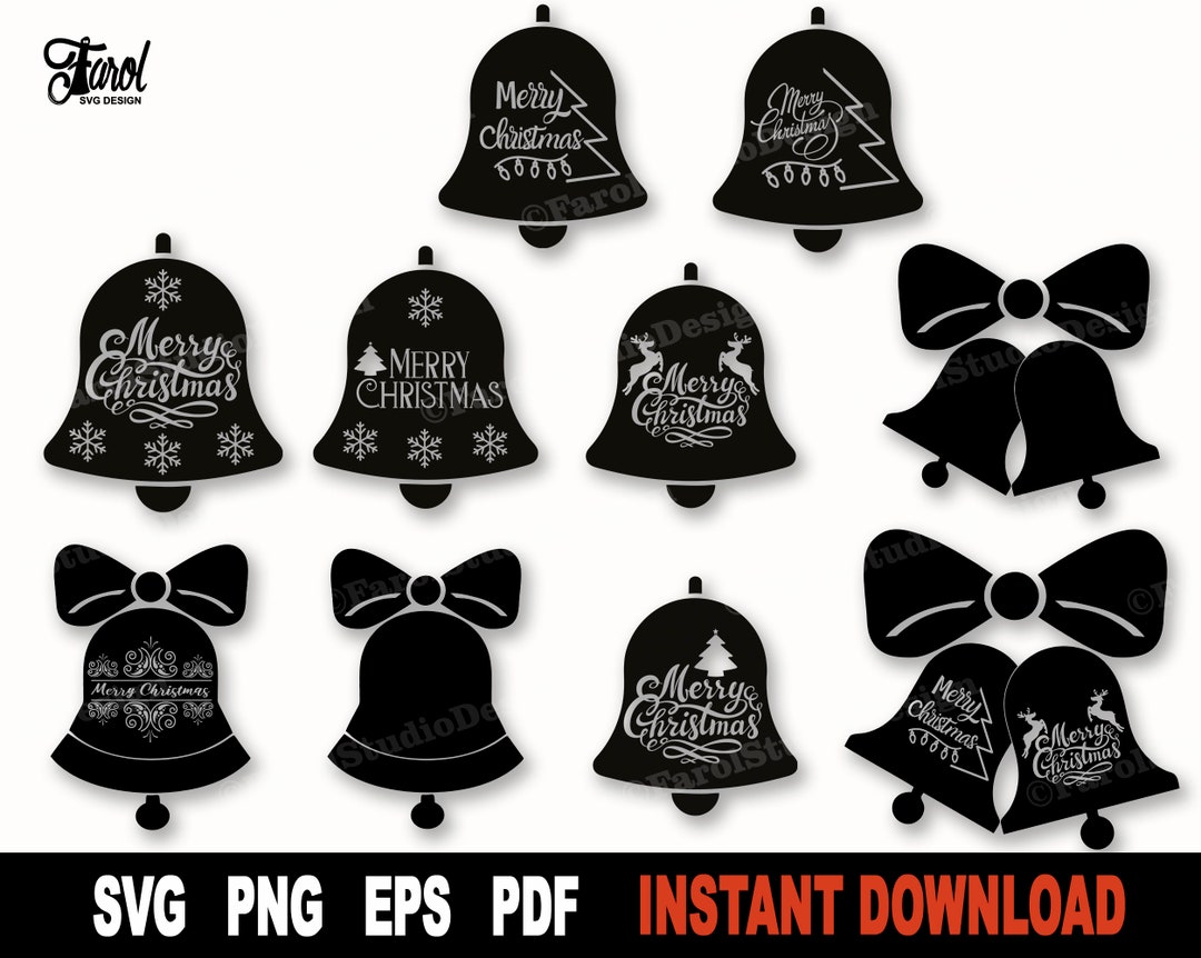 Jingle Bells SVG File, Christmas Cut File Bundle (digital Download) - Etsy