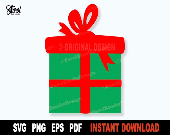 Gift Box Svg Christmas Present SVG File for Cricut - Etsy