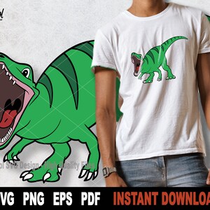 Dinosaur SVG, Tyrannosaurus Rex SVG File for Cricut, Silhouette, T-rex ...