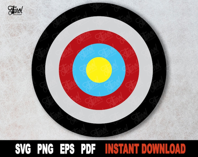Bull's Eye Target SVG, PNG Target Svg, Target Practice Svg, Target ...