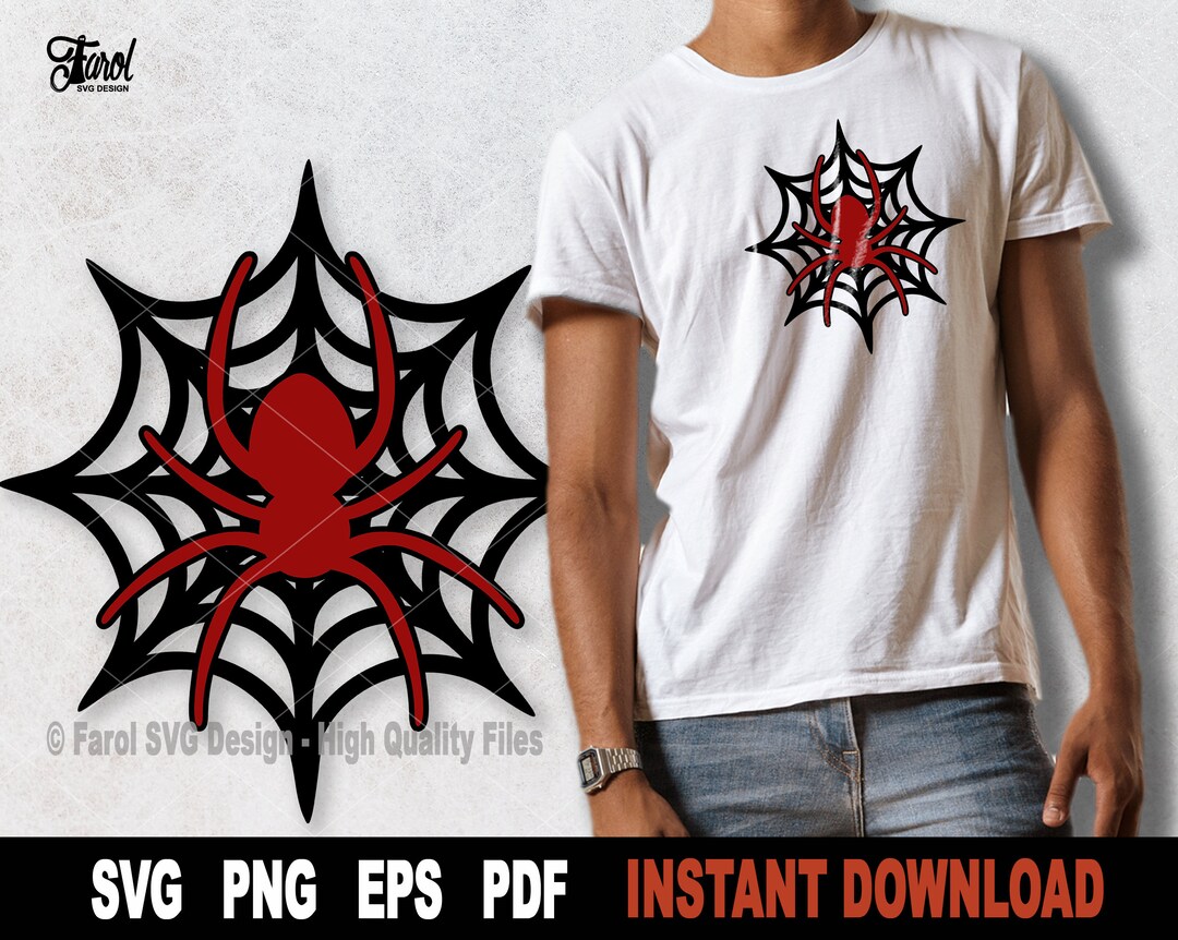 Web and Spider Svg, Spider Web Svg, Cobweb Svg File for Cricut ...