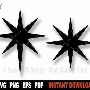 North Star SVG: Christmas Star Clipart, Cricut Cut File (digital ...