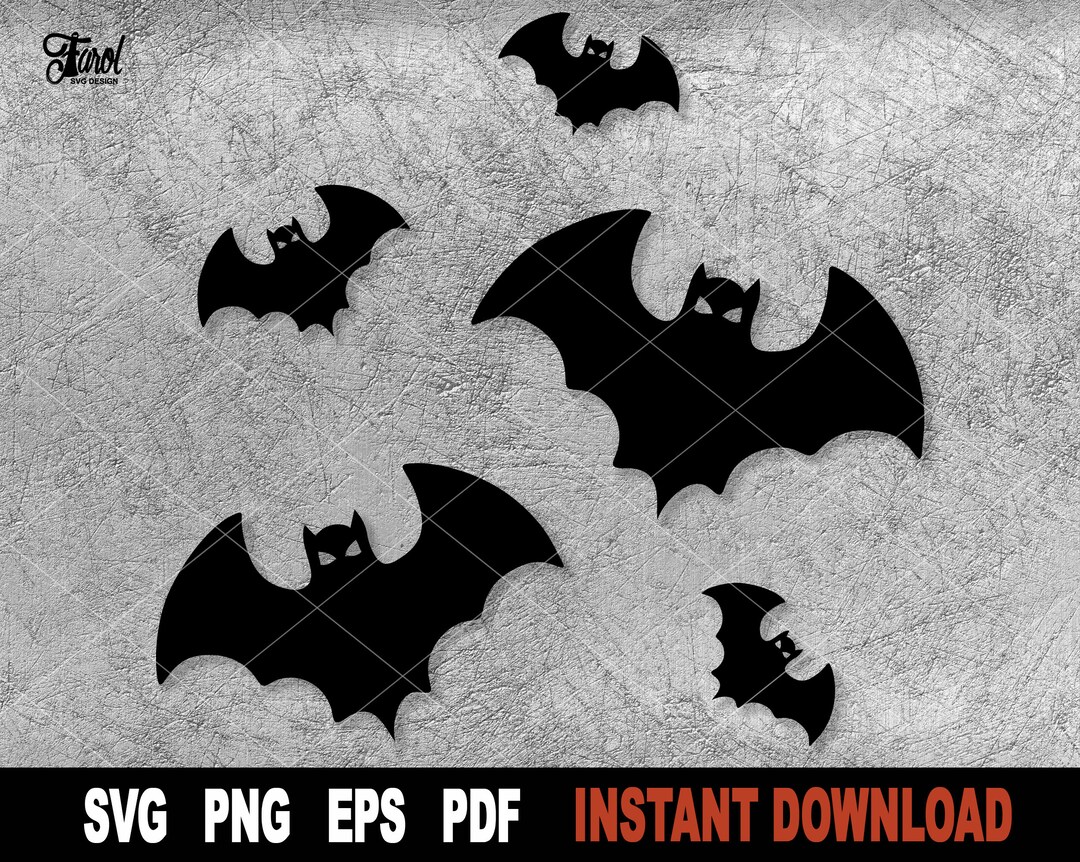 Bat Svg, Bat Svg File for Cricut, Silhouette, Spooky Holiday, Halloween ...