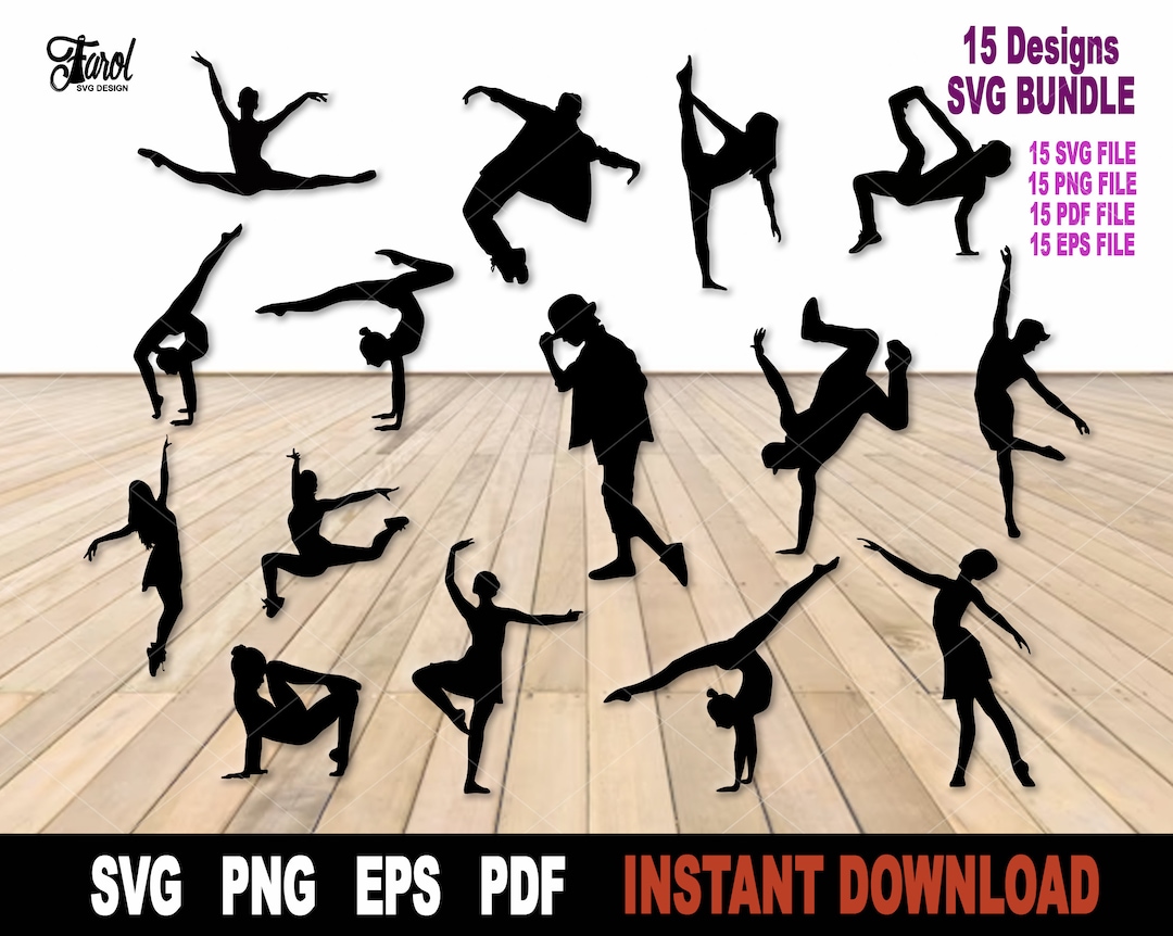 Dance Svg Bundle, Dance Svg Cut File for Cricut, Silhouette, Dance Team ...