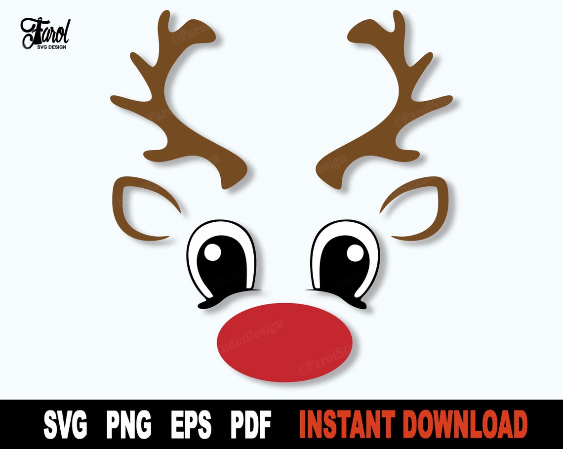 Reindeer SVG Reindeer Svg File for Cricut Silhouette - Etsy