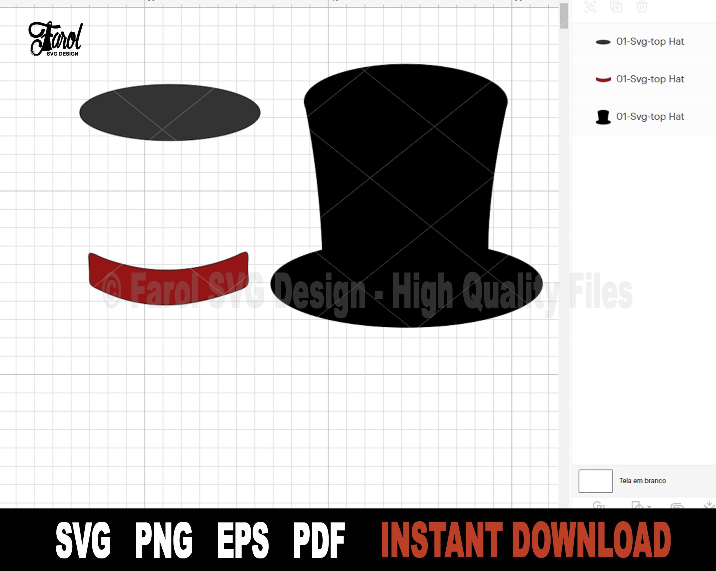 Top Hat Svg