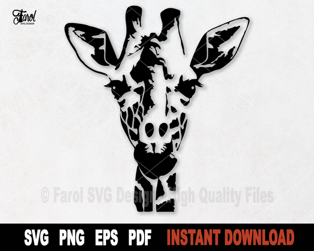 Giraffe Svg, Giraffe Svg File for Cricut, Silhouette, African Wild ...
