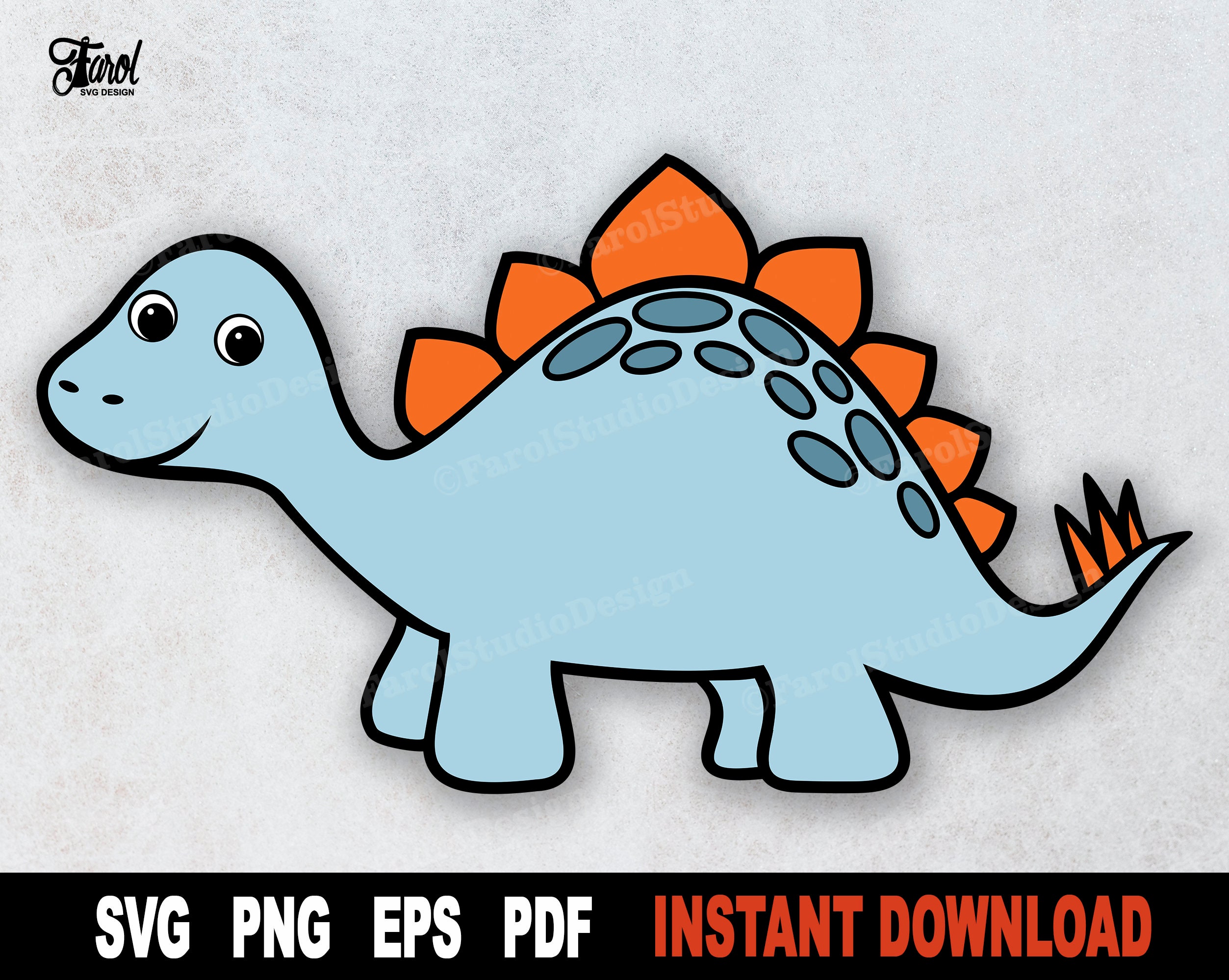 Dinosaur SVG Stegosaurus SVG Dinosaur SVG File for Cricut - Etsy