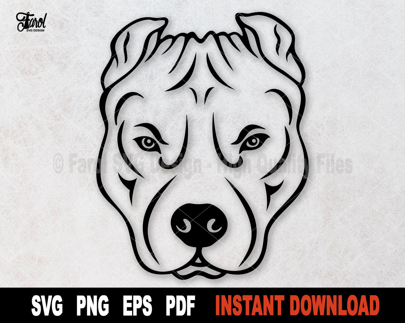 Pitbull Svg Pitbull Vector SVG File for Cricut Silhouette - Etsy