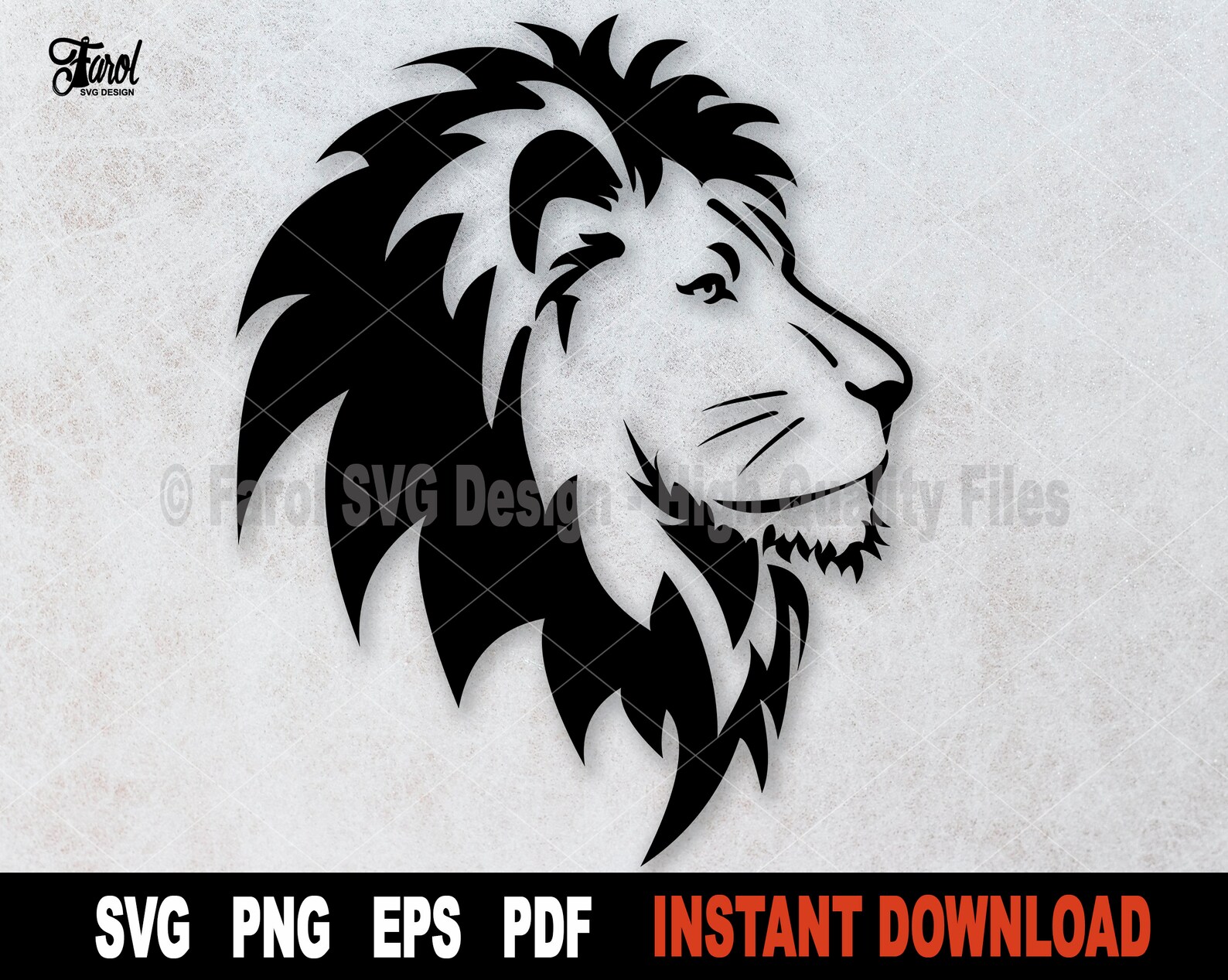 Lion SVG Lion Svg Files for Cricut Silhouette Animal | Etsy