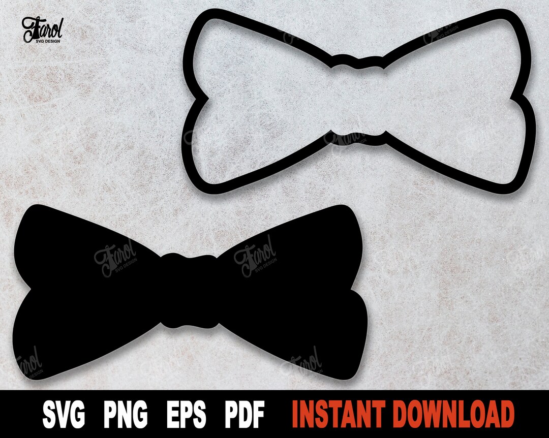 Bow Tie SVG Cut File: Cricut & Silhouette Clipart (digital Download) - Etsy