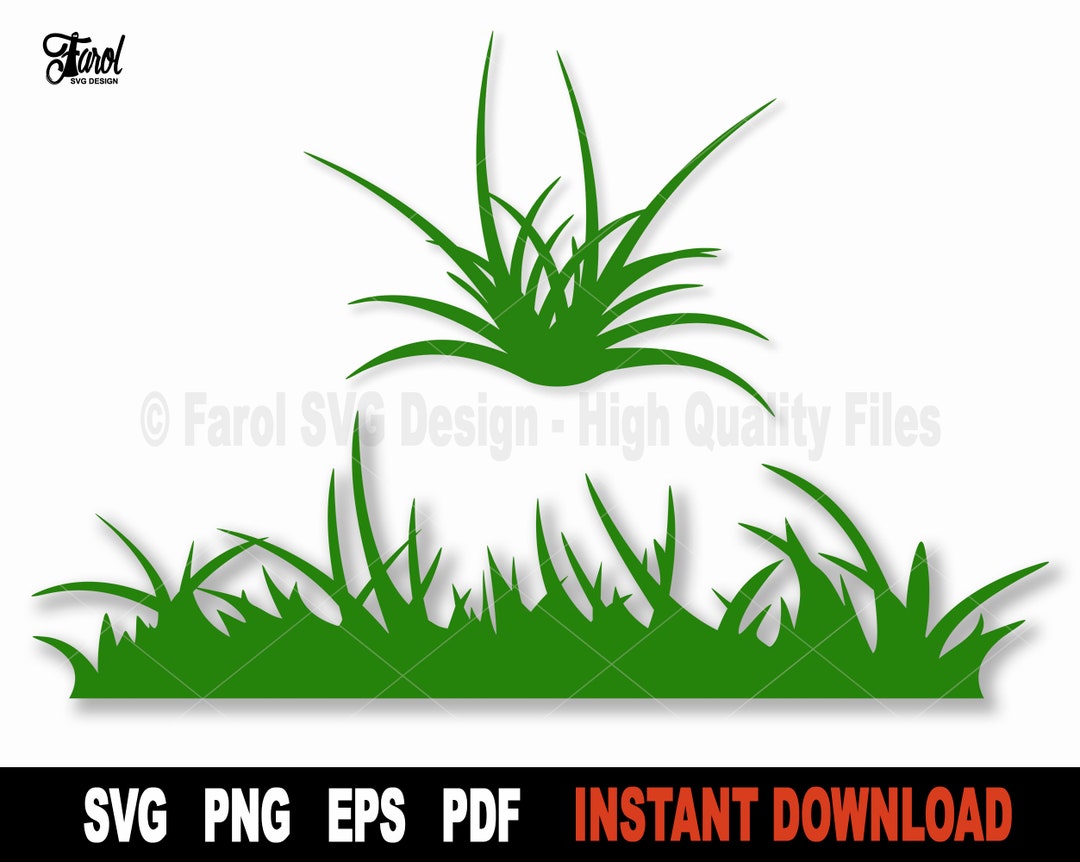 Grass SVG, Grass Svg File for Cricut, Silhouette, Nature Svg Cut File ...