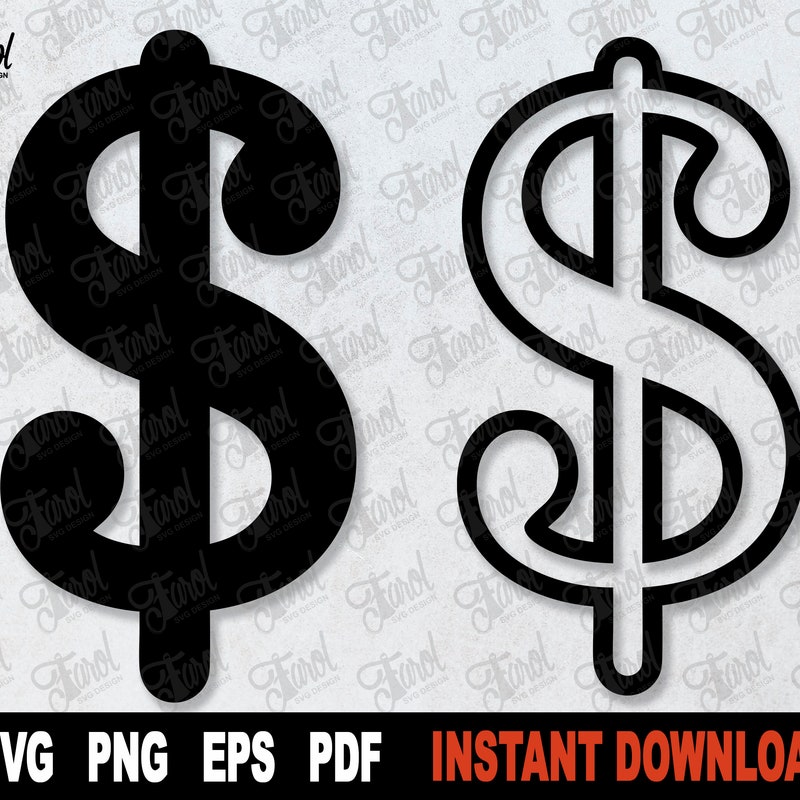 Dollar Sign Svg - Etsy