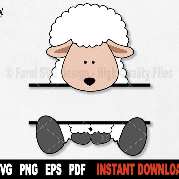 Baby Sheep Svg - Etsy
