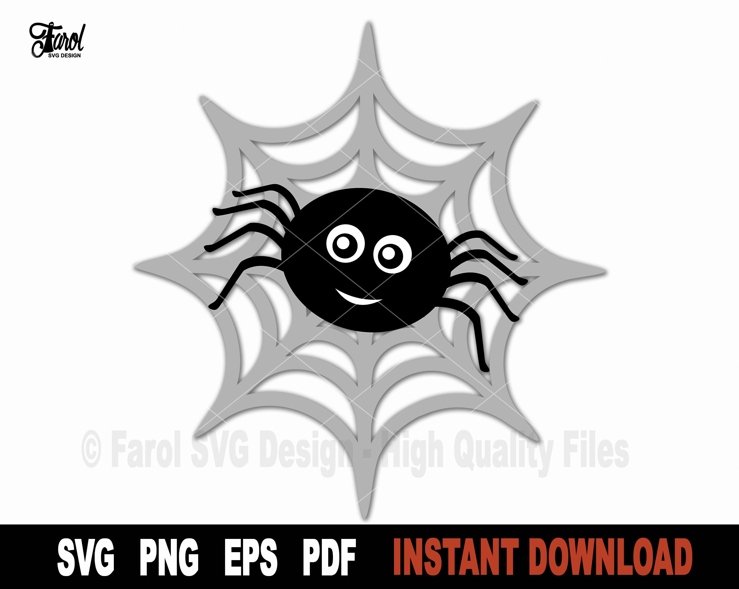 Cute Spider Web Svg File for Cricut Silhouette Vector - Etsy Australia