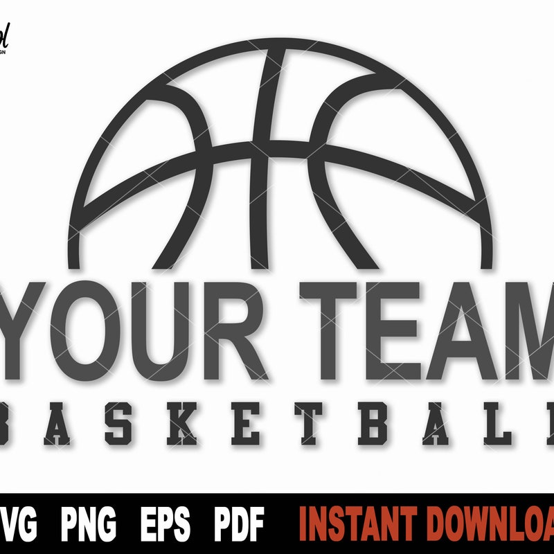 Half Basketball Svg - Etsy