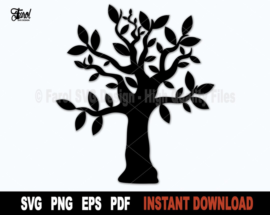 Baum-Svg, Baum des Lebens, Stammbaum-Svg-Datei für Cricut, Silhouette ...