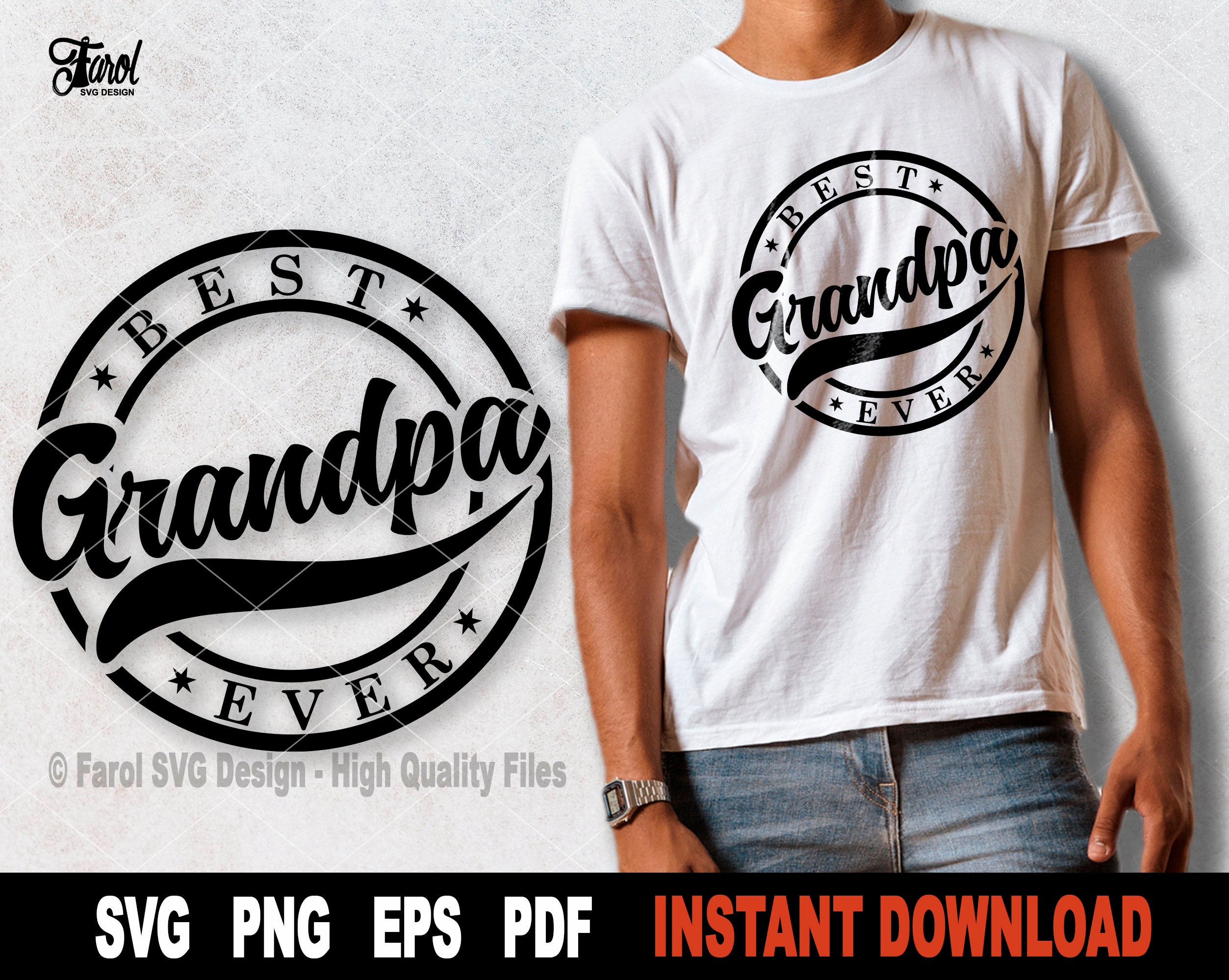 Grandpa SVG Best Grandpa Ever Svg File for Cricut Silhouette - Etsy