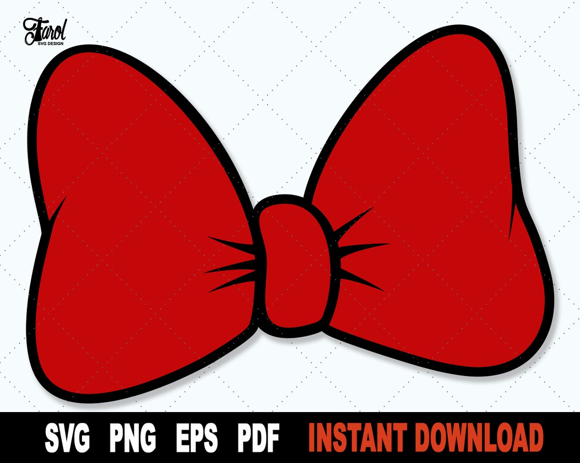 Bow SVG File for Cricut Bow Cut File 2 Layers Printable | Etsy