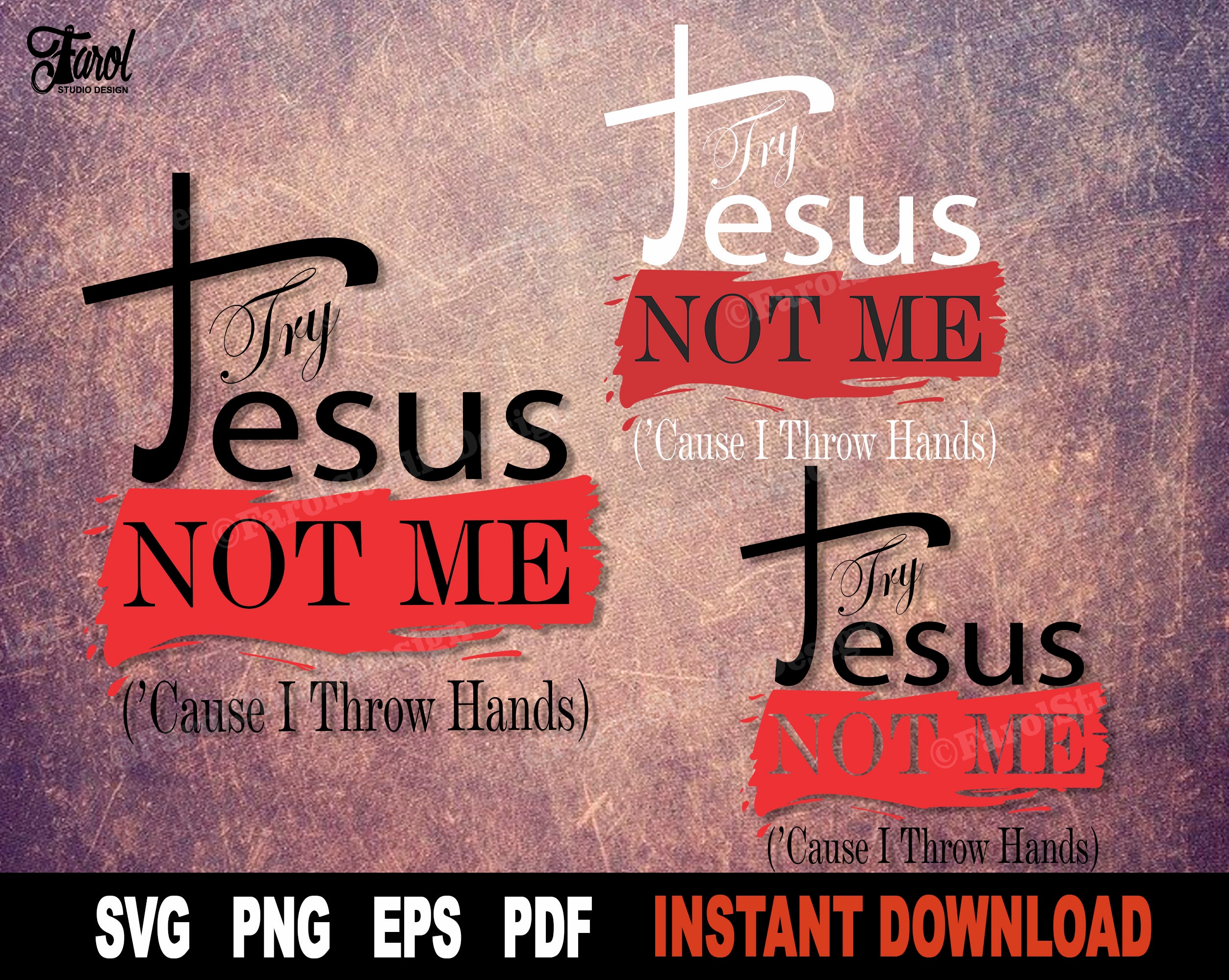 Try Jesus Not Me SVG Cut File God Svg File for Cricut PNG - Etsy