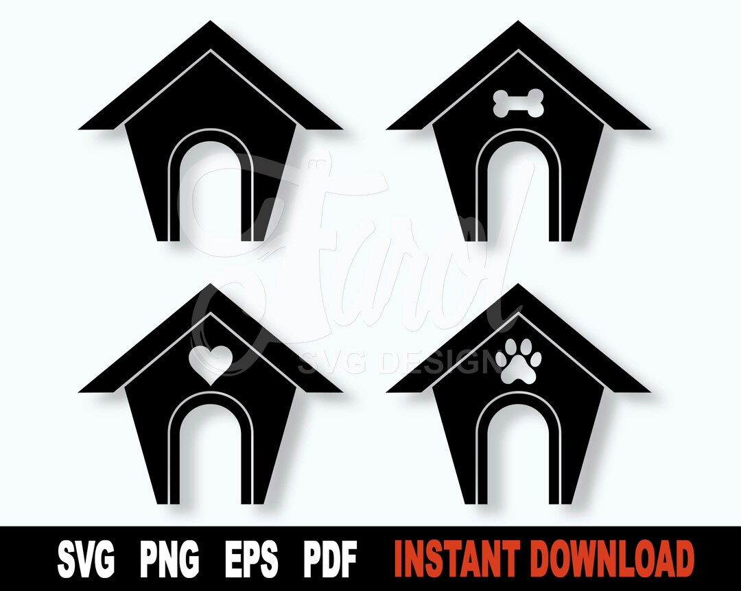 Dog House SVG Cut File, SVG Bundle, Pet Home SVG File for Cricut, Puppy ...