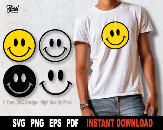 Smiley Face SVG Cutting File Smile SVG File for Cricut | Etsy