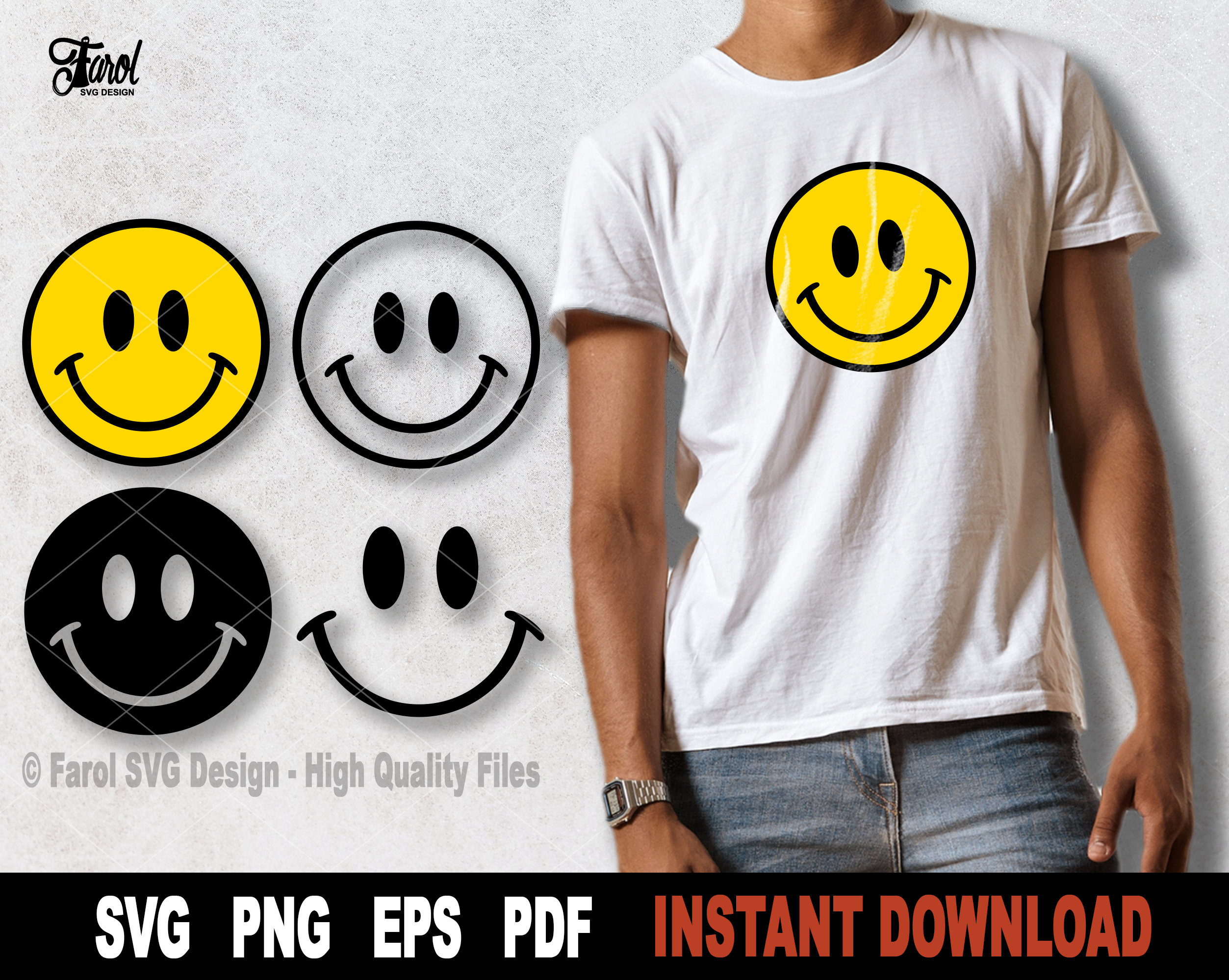 Smiley Face SVG Cutting File Smile SVG File for Cricut | Etsy