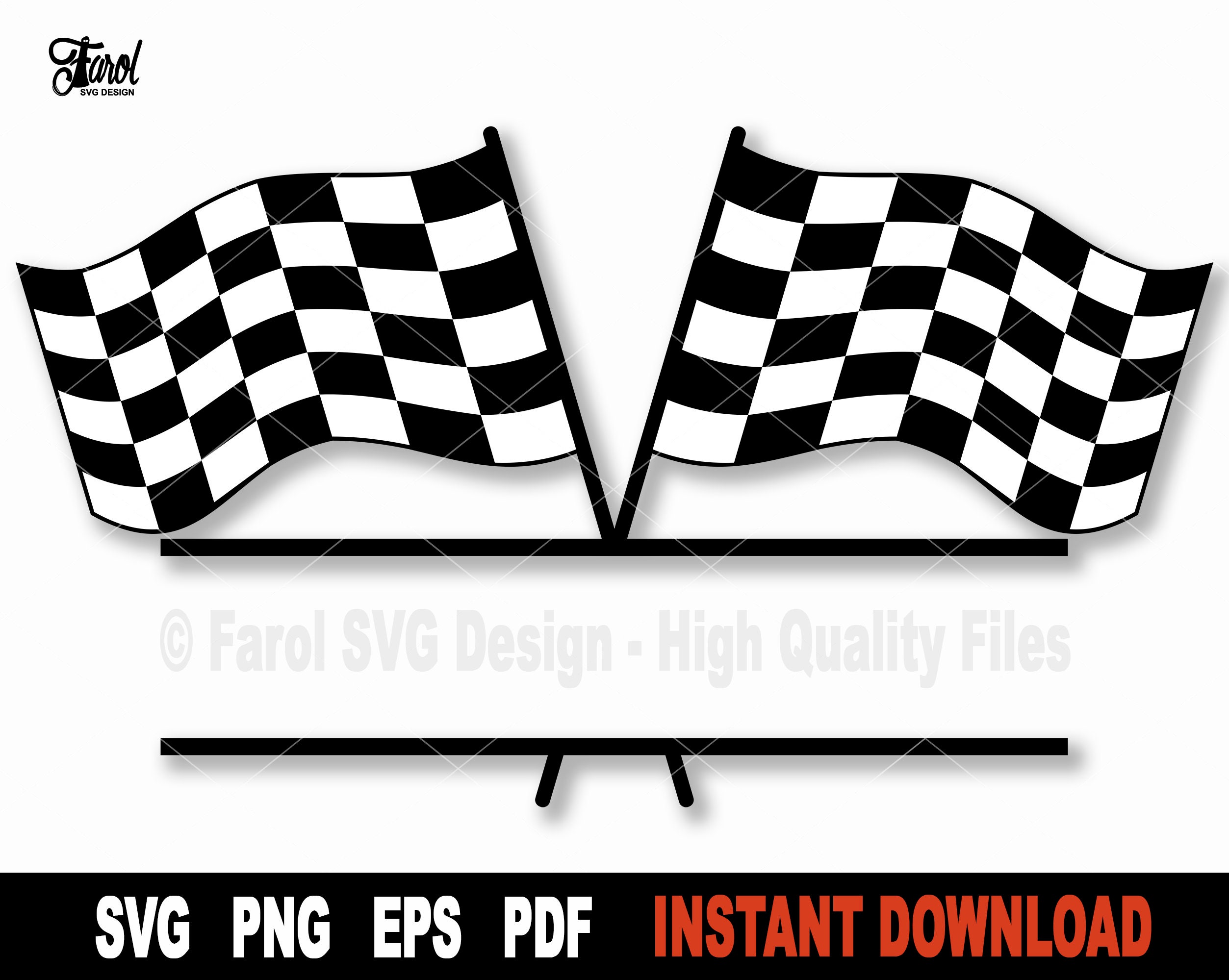 Checkered Flag Svg Split Name Frame Svg Racing Flags Svg Etsy Canada