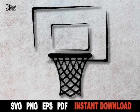 Basketball Hoop SVG Cut File Basketball Backboard SVG File | Etsy