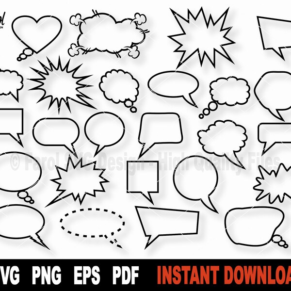 Speech Bubbles - Etsy