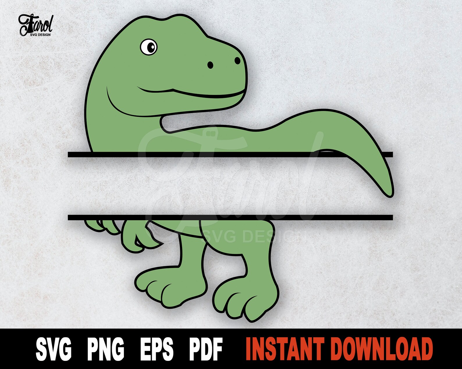 Dinosaur SVG Tyrannosaurus Rex SVG Dinosaur Split Monogram - Etsy